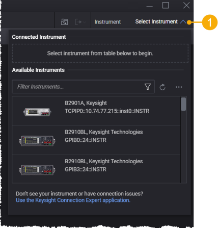 Connect to Instruments