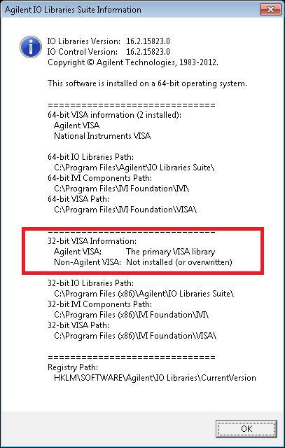 Setting the Primary VISA Library
