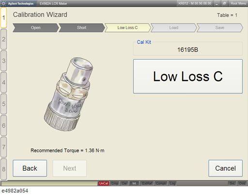 Executing Low-Loss Capacitor Calibration