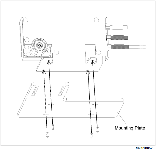 Mounting Test Head and Connecting Cables - Recommended