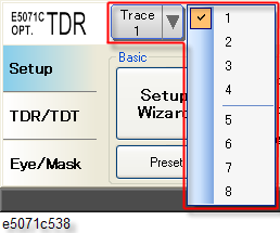 Setting up Parameters on Each Traces
