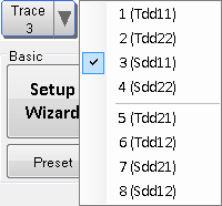 Setting Up Parameters on Each Trace