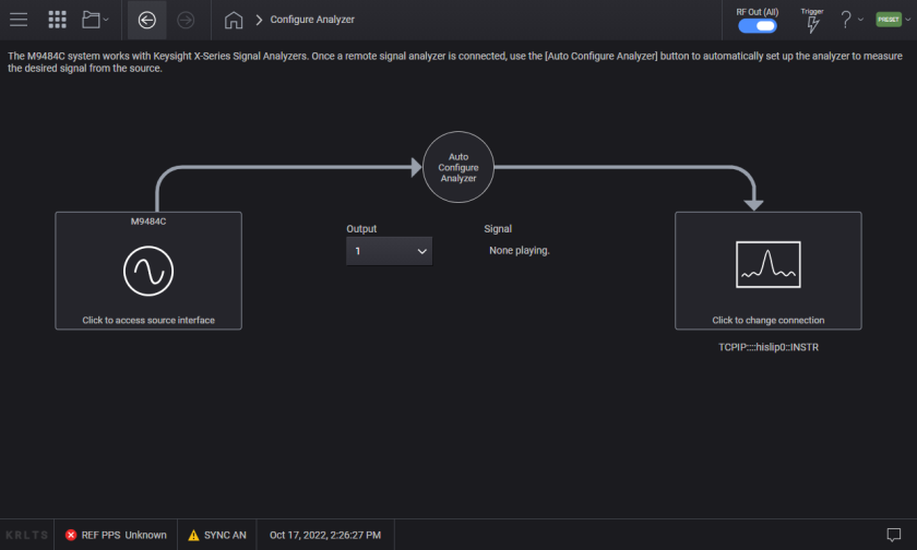 Using the Configure Analyzer Interface