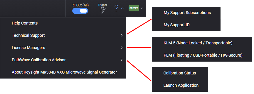 Help Menu
