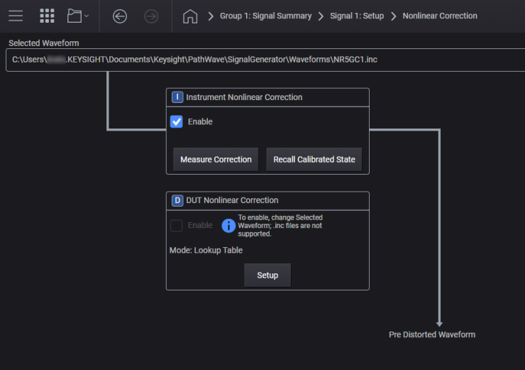 Instrument Nonlinear Correction