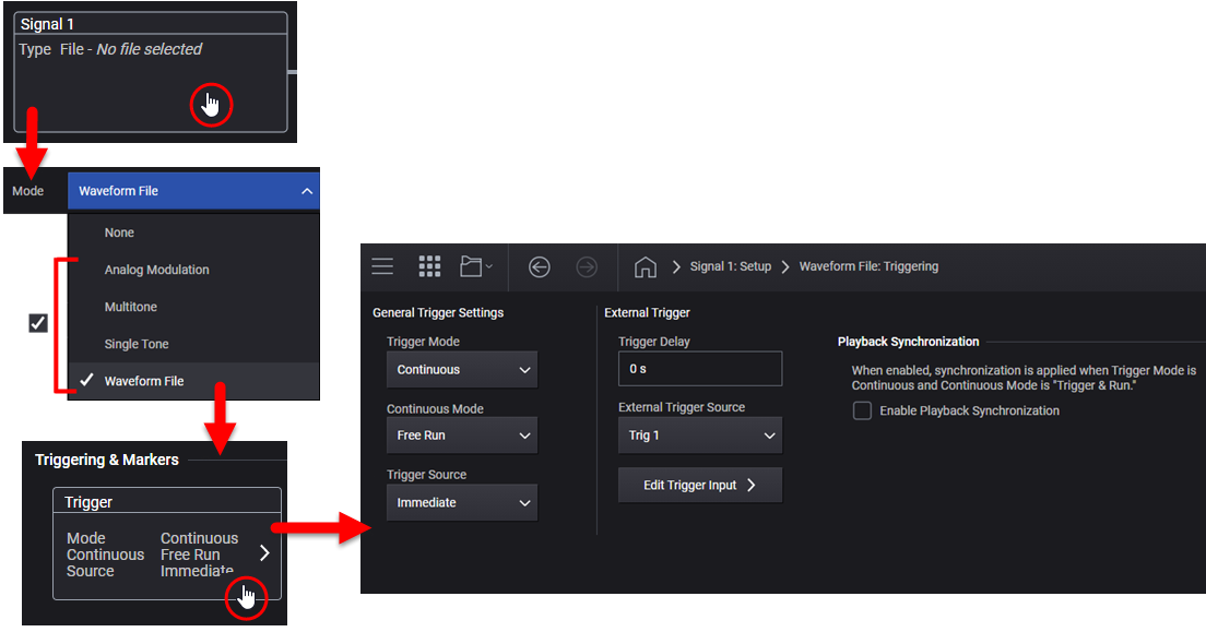 Triggering a Waveform