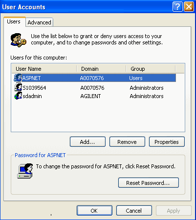 User Accounts and Passwords