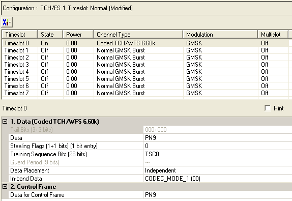 Data (TCH/WFS 6.60k, TCH/WFS 8.85K, TCH/WFS 12.65k, GMSK Burst - Advanced)