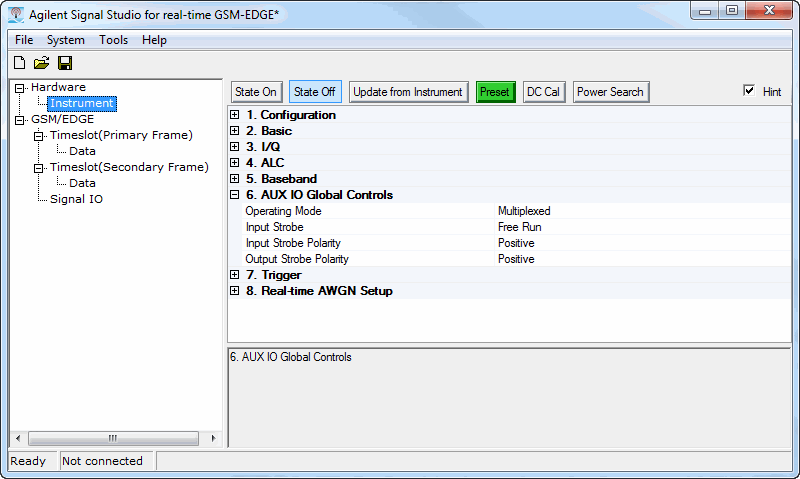 AUX I/O Connector Input Signals (MXG/EXG)