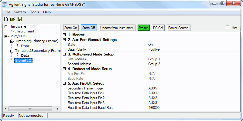 AUX I/O Connector Input Signals (MXG/EXG)