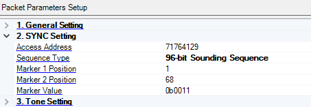 SYNC and Tone Setting