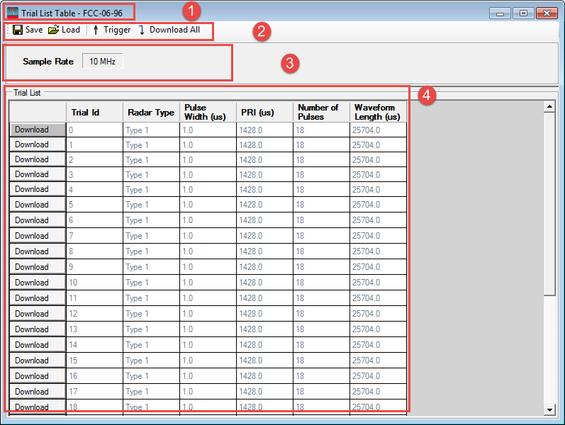 Radar Profile Display