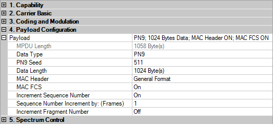 Payload Configuration