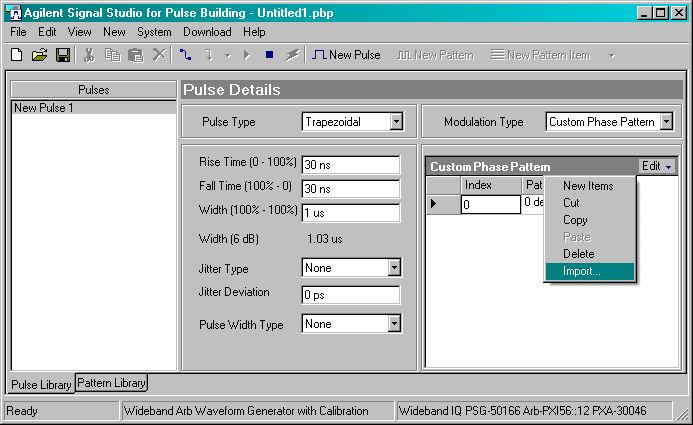 Custom Phase Pattern