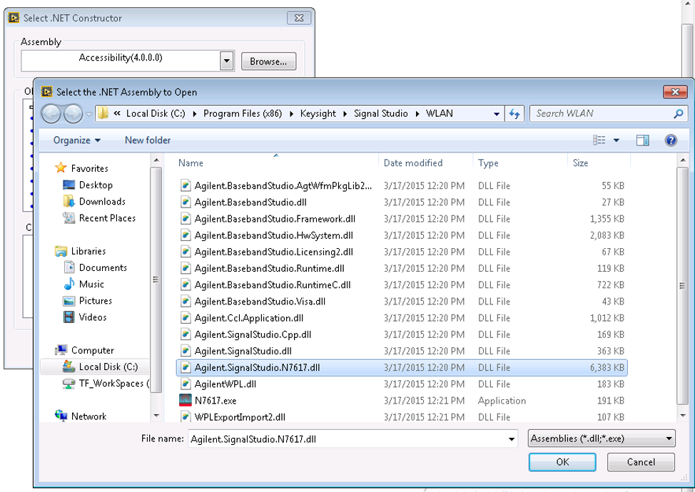 Using API in LabVIEW