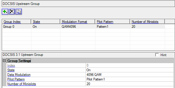 DOCSIS 3.1 Upstream Group