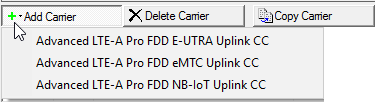 Component Carrier (Advanced LTE-A Pro FDD Uplink)