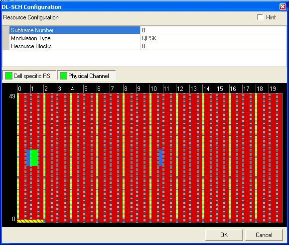 Configure DL-SCH Window (Basic LTE-A FDD Downlink)