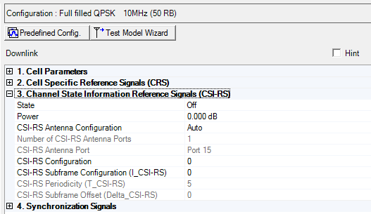 Channel State Information-Reference Signal Parameters (Basic LTE-A FDD ...