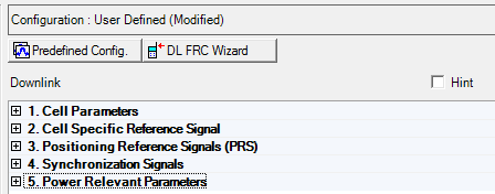 Downlink Setup (Advanced LTE FDD)