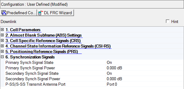 Synchronization Signals (Advanced LTE-A FDD Downlink)