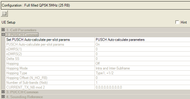 PUSCH Common (Basic LTE-A FDD Uplink)
