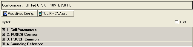 Uplink Setup (Basic LTE-A FDD)