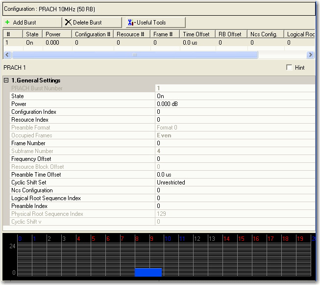 Channel Setup (LTE-A TDD PRACH)