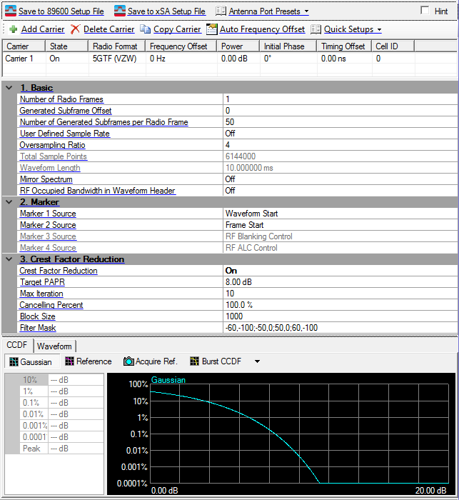 Waveform Setup