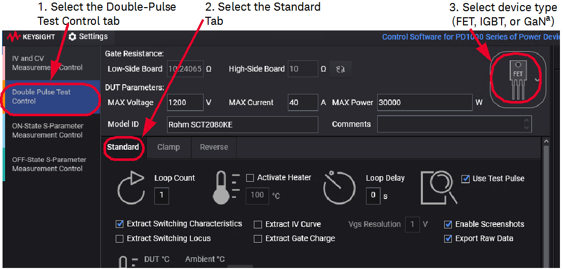 Run the Standard Double-Pulse Test